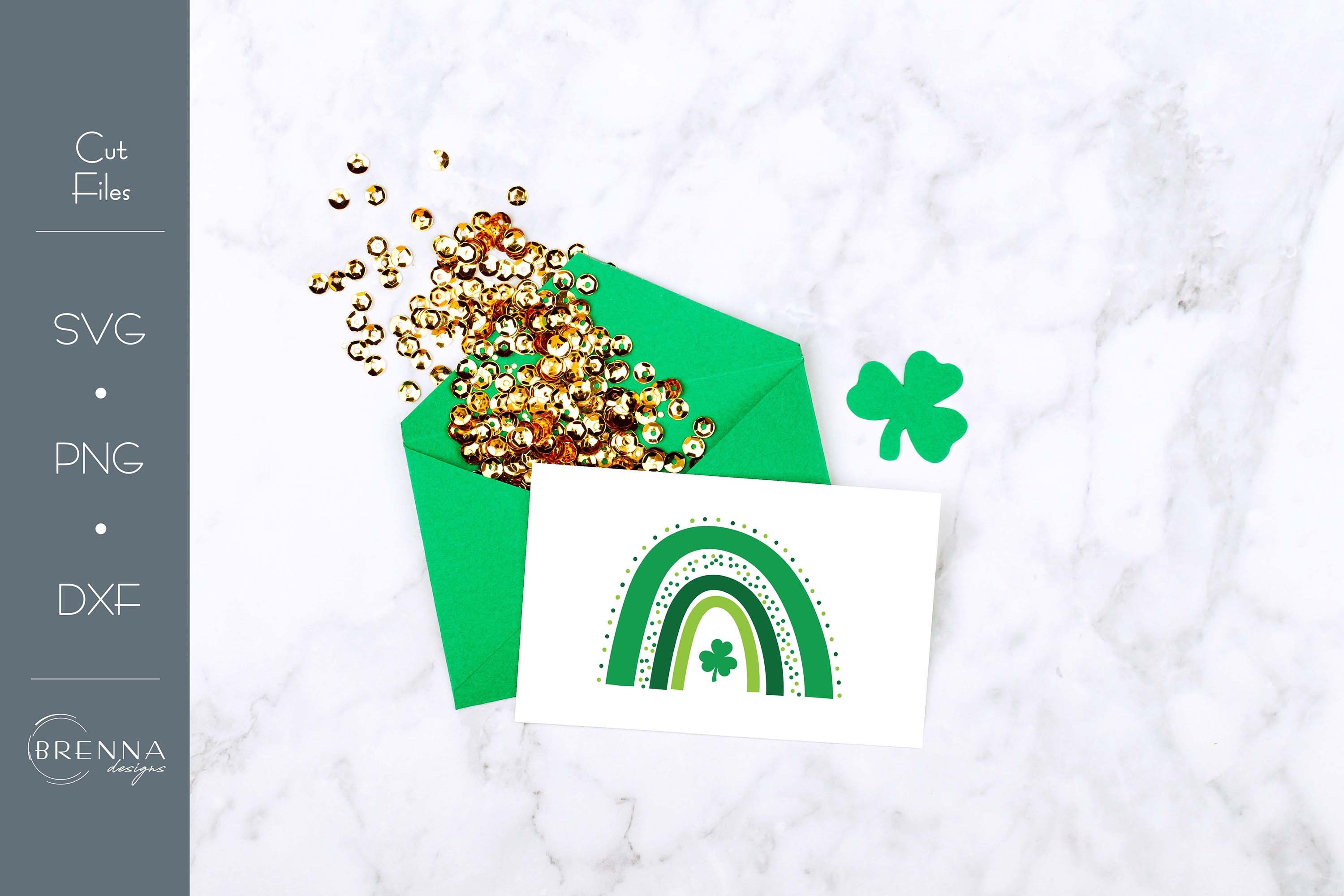 Lucky Charm Rainbow SVG | Green Rainbow Svg | Clover SVG | Cricut Cut ...
