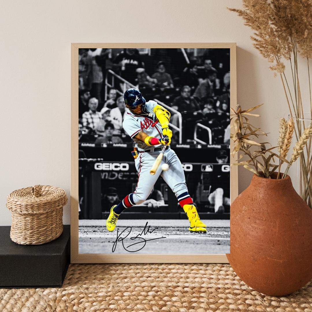 Ronald Acuña Jr. Art Print | Atlanta Braves, MLB Poster - Etsy