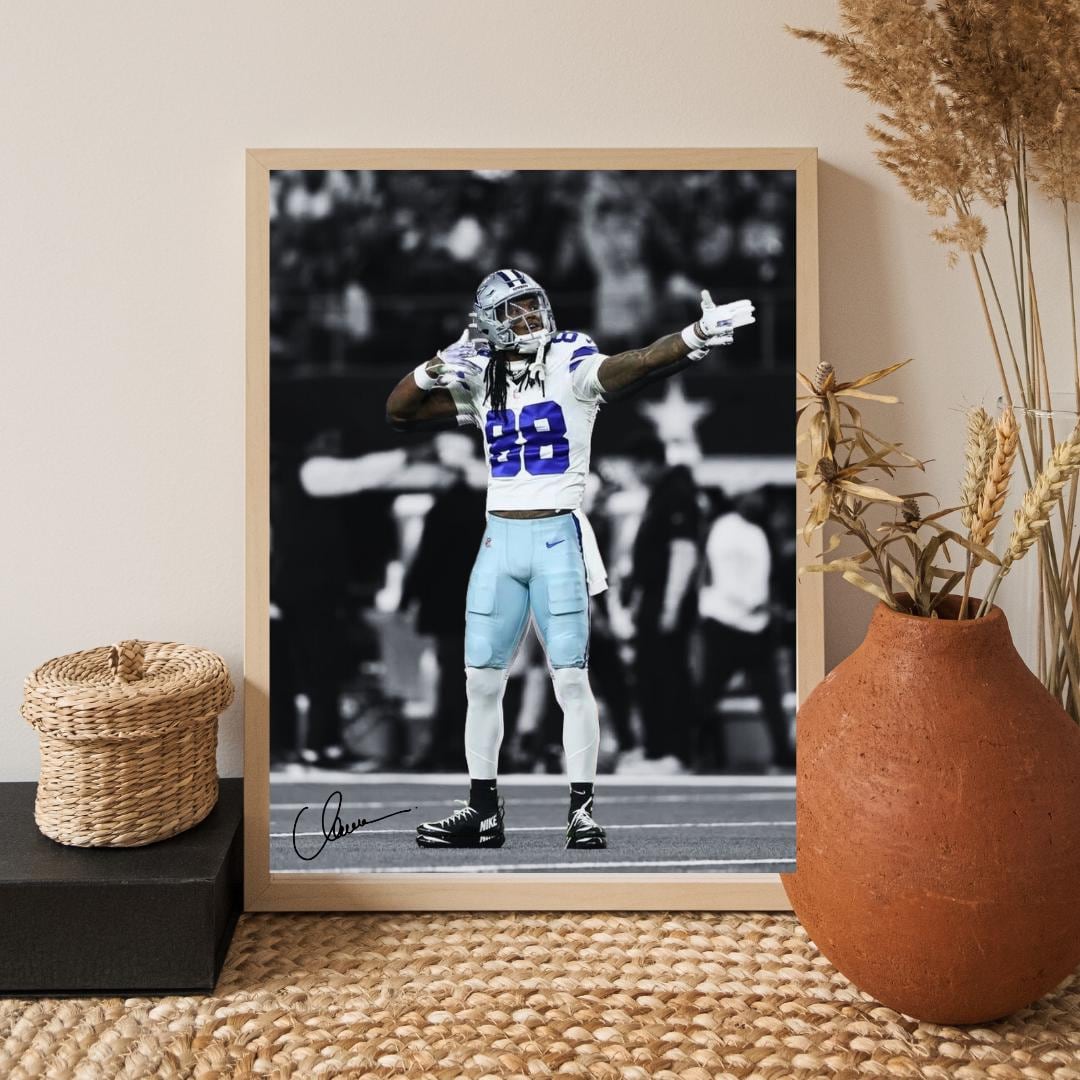 Ceedee Lamb Wall Art Printable | NFL Wide Receiver Poster | Dallas ...
