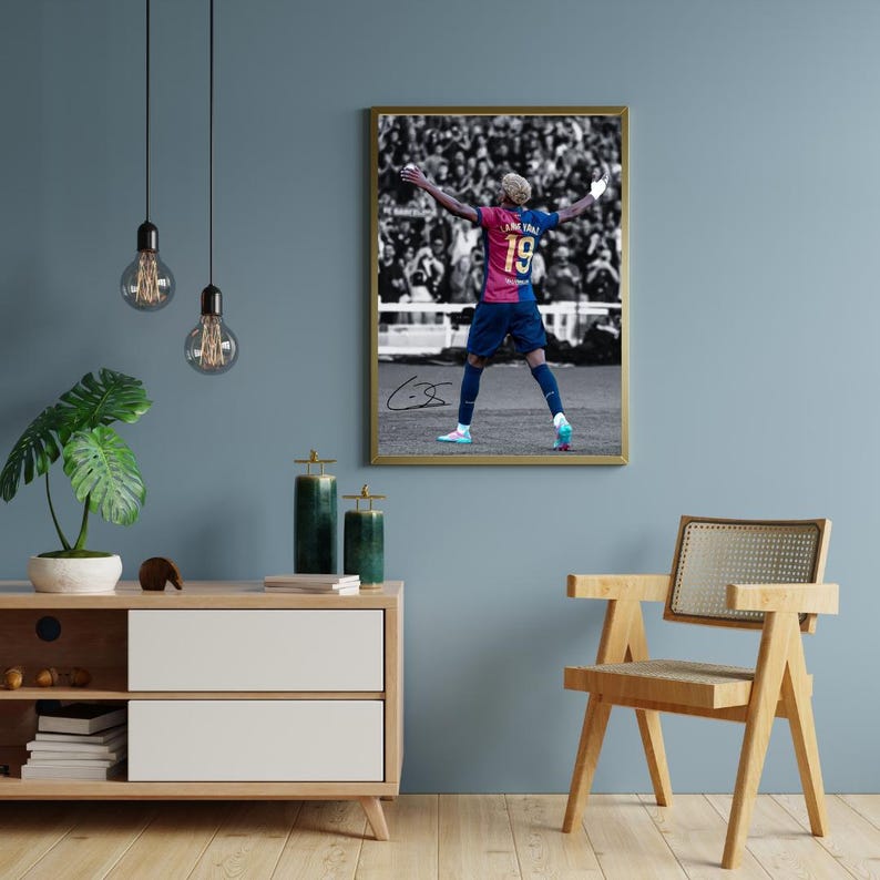 Lamine Yamal Signed Football Poster Barcelona Wonderkid Soccer Wall Art ...