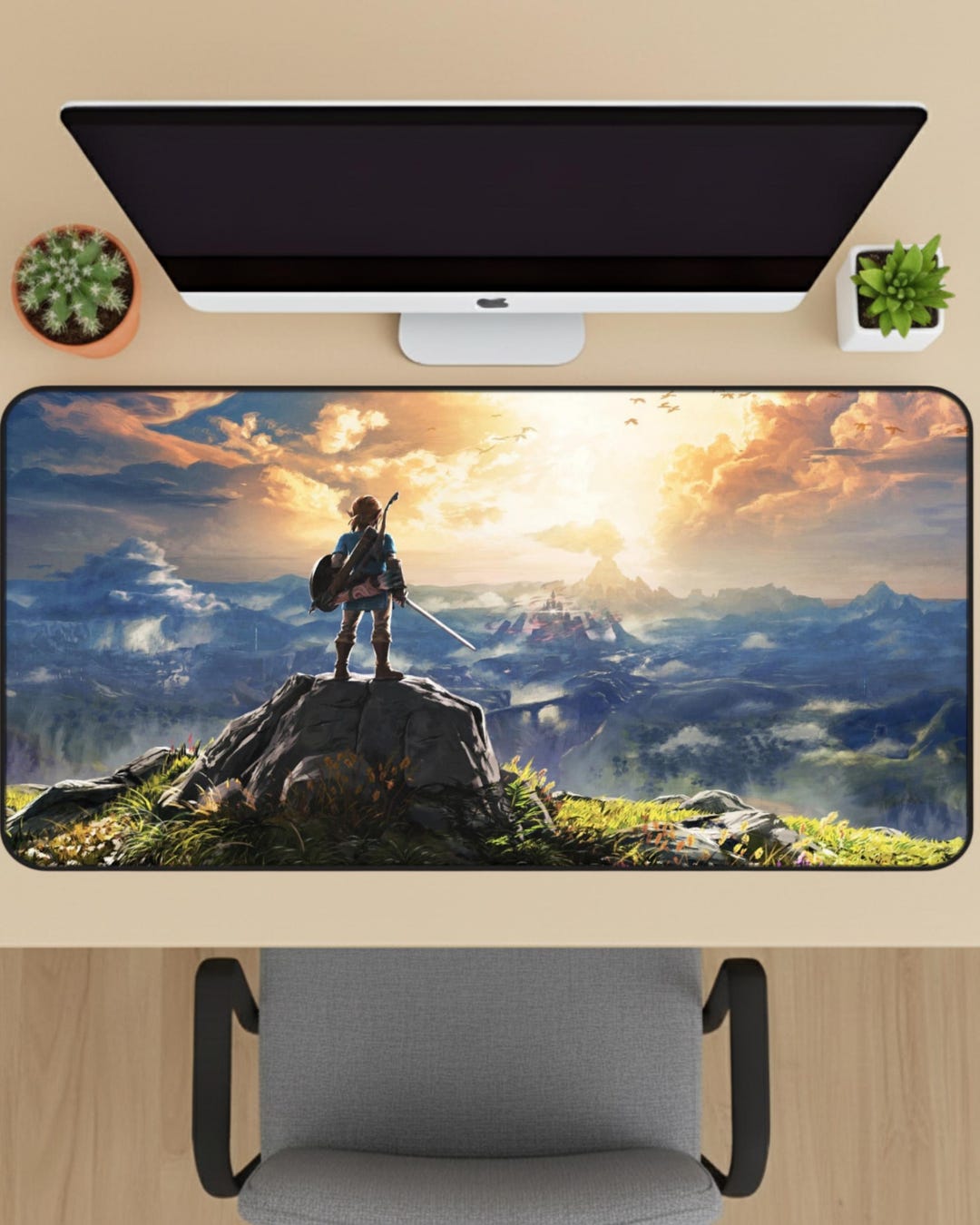 The Legend of Zelda Desk Mat | Breath of the Wild Mouse Pad | Tears of ...