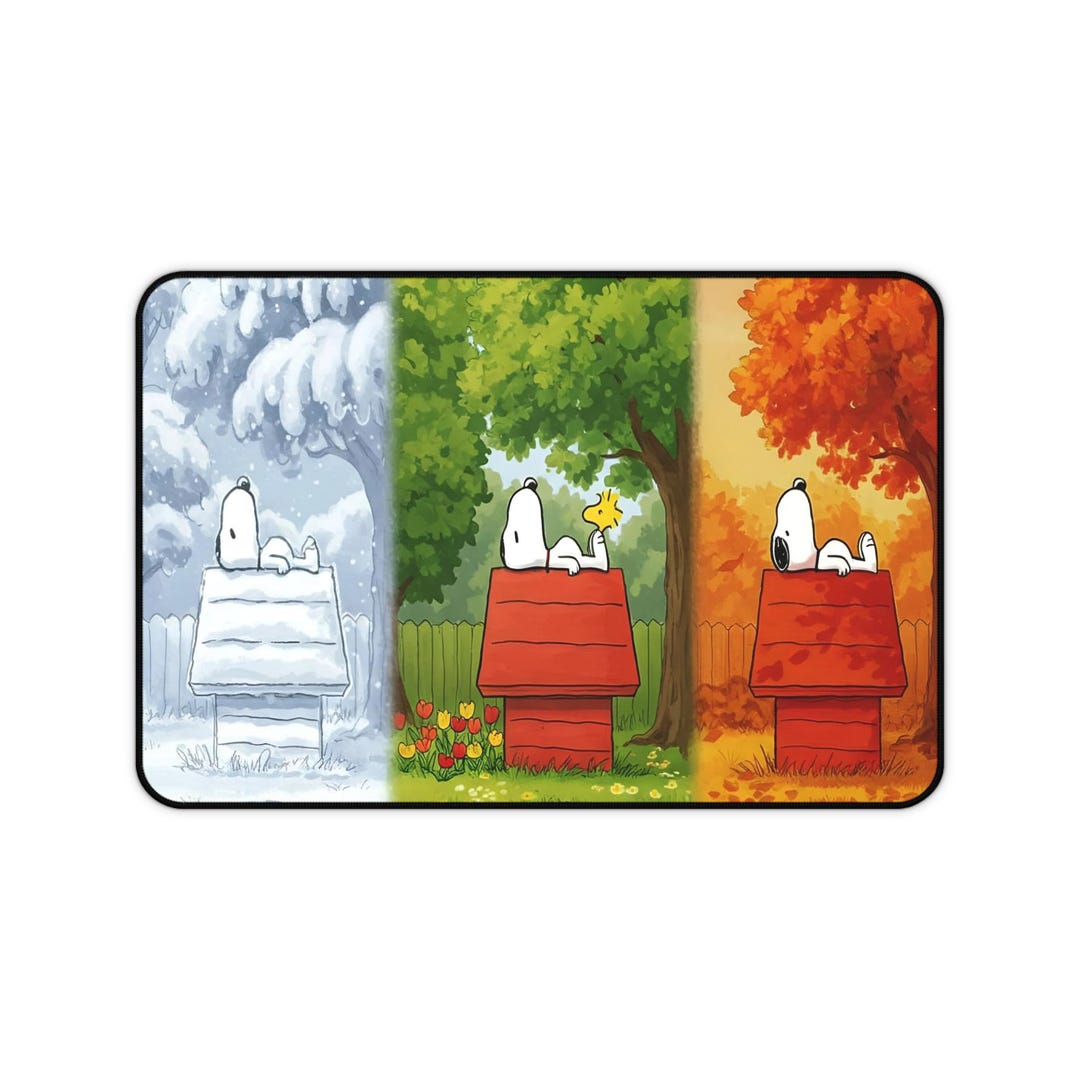 Snoopy and Woodstock Desk Mat - Etsy