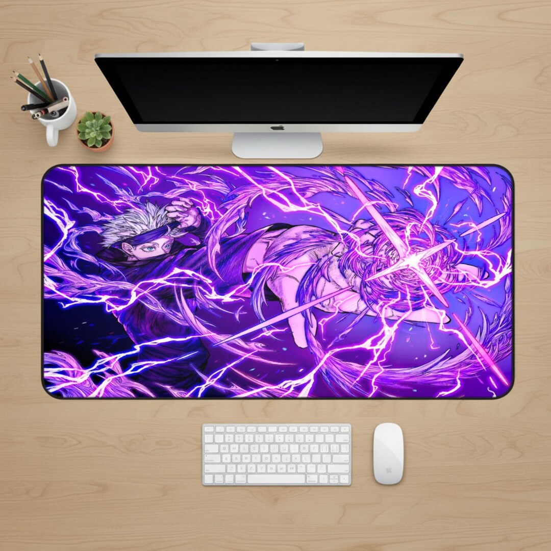 Satoru Gojo Desk Mat, Jujutsu Kaisen Anime Mouse Pad Large Gaming Desk ...