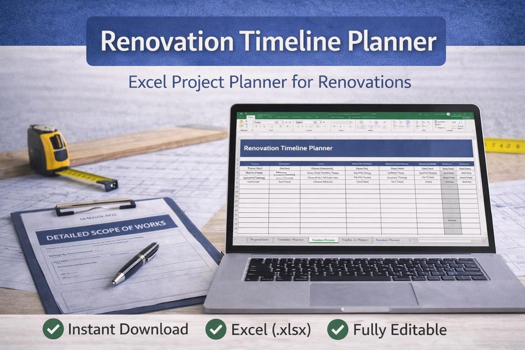 Renovation Timeline & Project Planner | Home Renovation Schedule ...