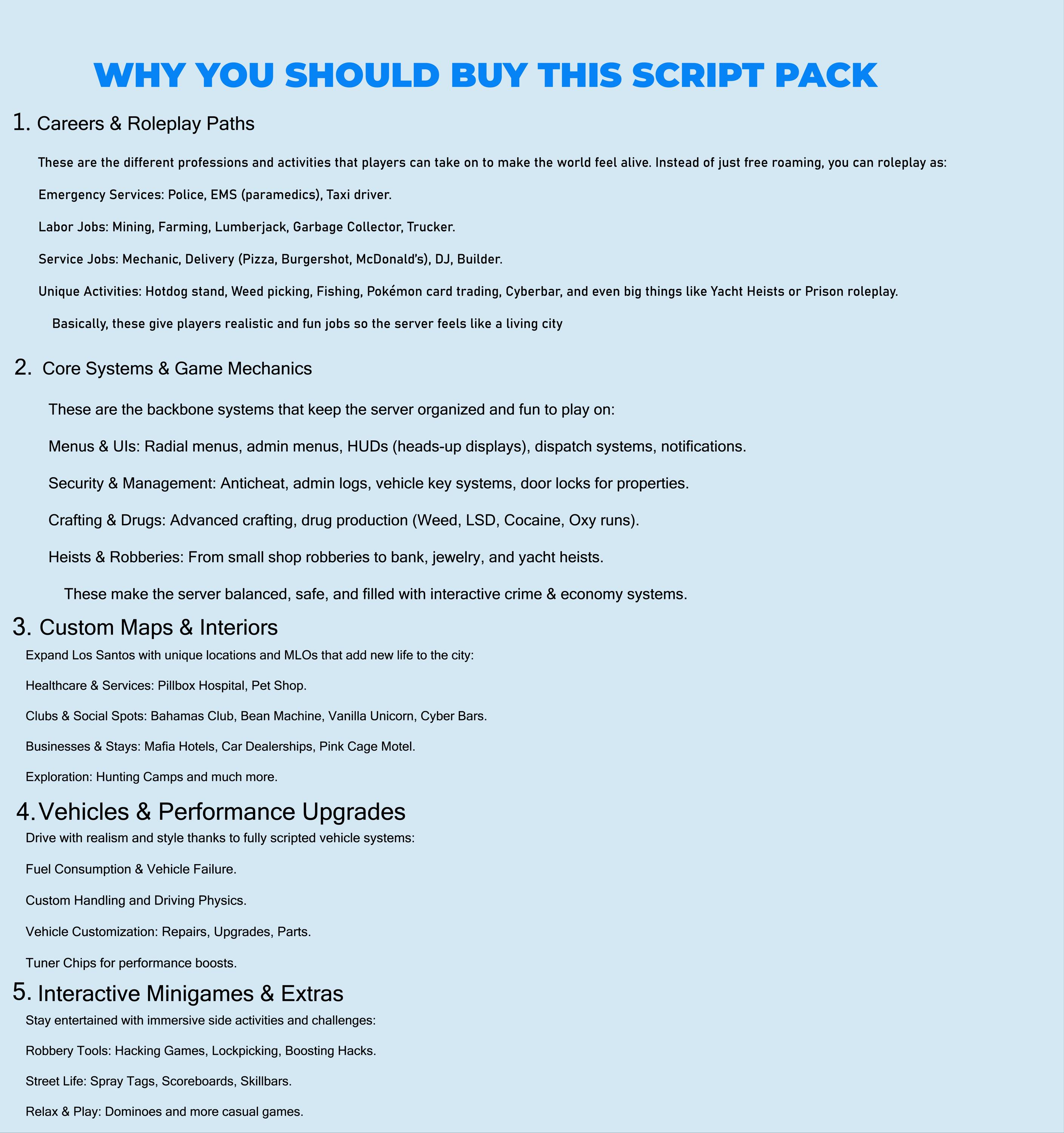 Script Pack Fivem |new Custom Fivem Scripts|qbcore Scripts| Esx Scripts ...
