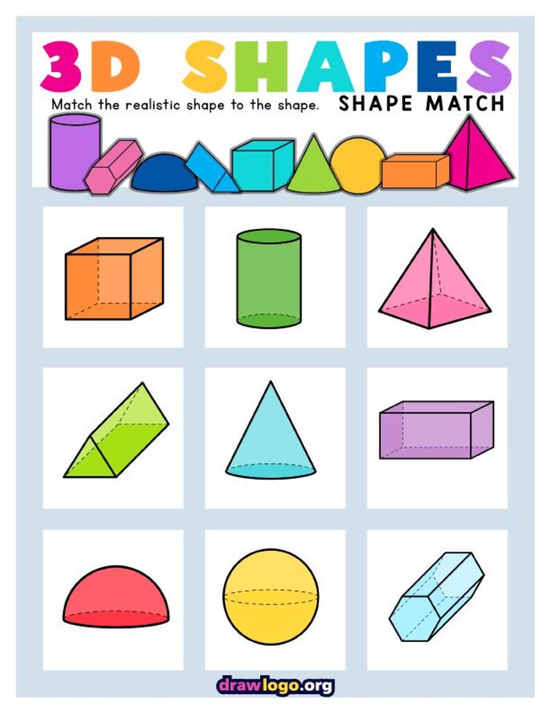 Shapes Flashcards PDF | 2D & 3D Geometry Cards | 17 Pages Printable ...