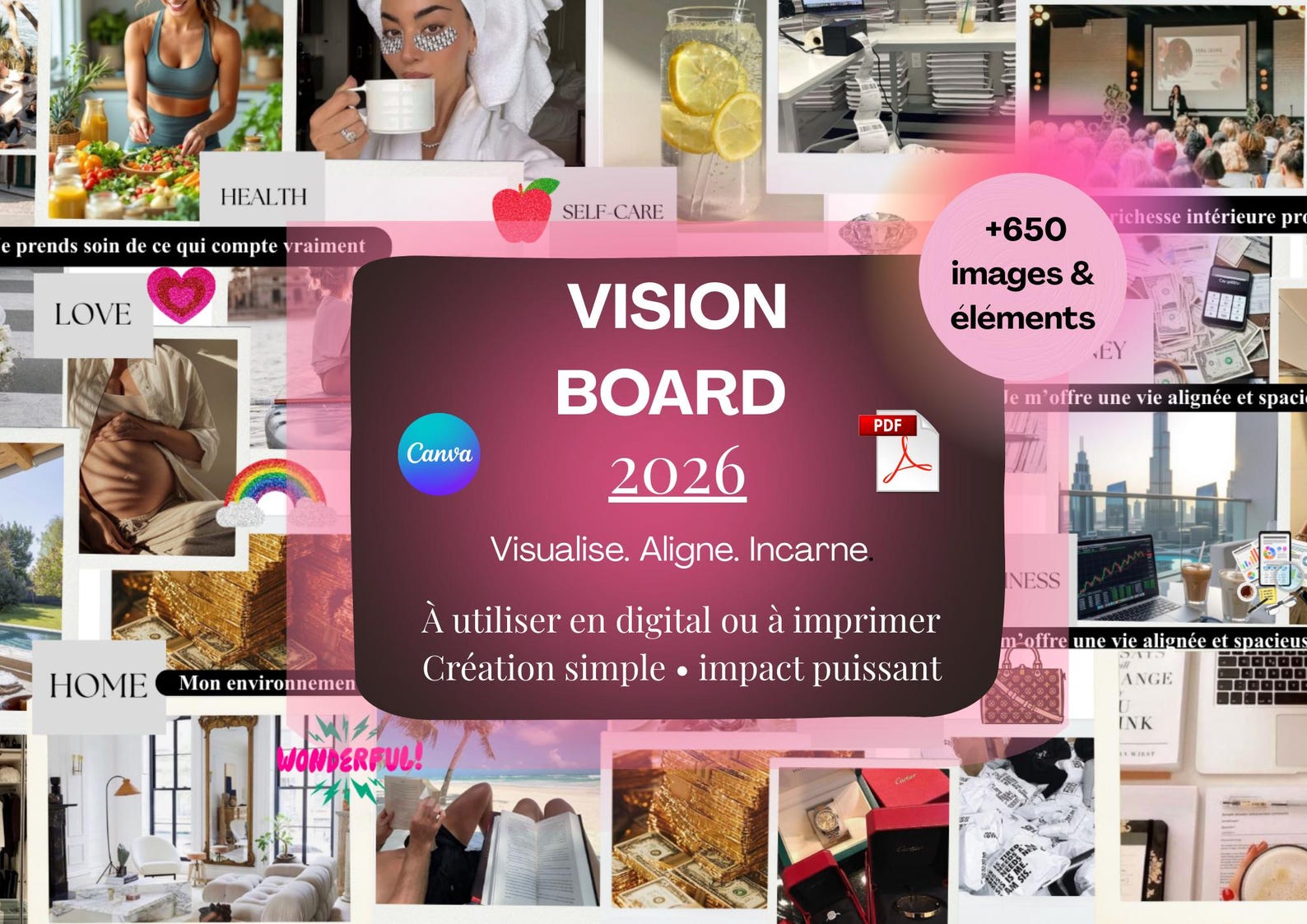 Ryg-008-vision Board 2026 – Premium Women's Vision Kit | Demonstration ...