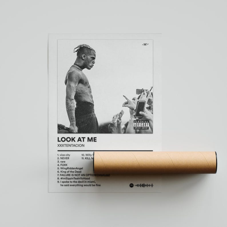 Xxxtentacion Album Art Print: 'look at Me' Poster - FREE Worldwide ...