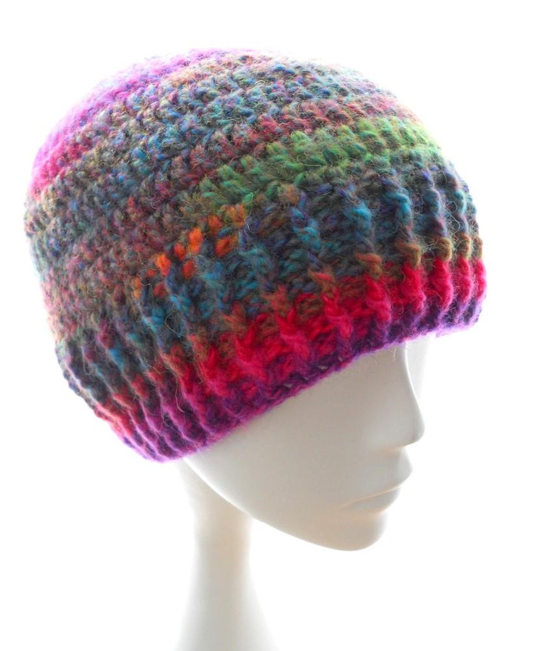 The Johnnie Beanie Crochet Pattern, Hat Features Robust "rickrack ...