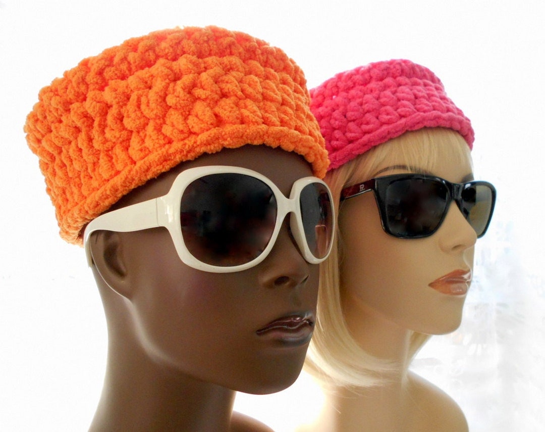 Crochet Hat Pattern: the Shades of the Sixties Pillbox-inspired Hat ...