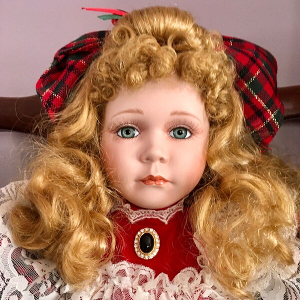 Large Porcelain Doll - Etsy