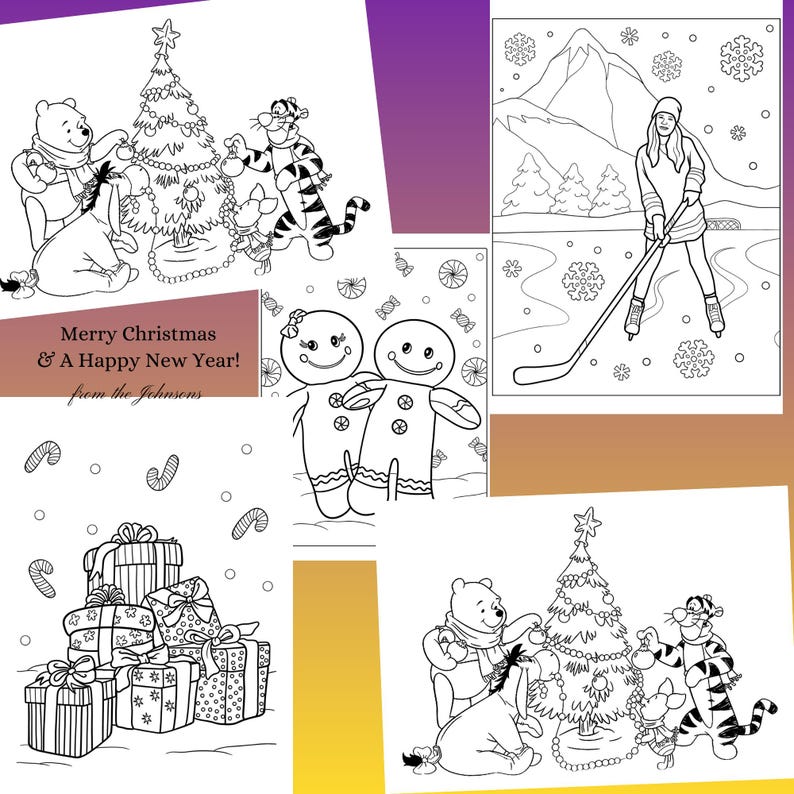 Раскраски зима 2026 год - Etsy