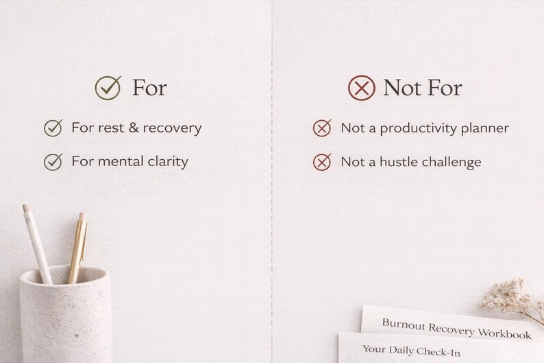 Burnout Recovery Workbook With Psychologist-written Guidance | 14-day ...