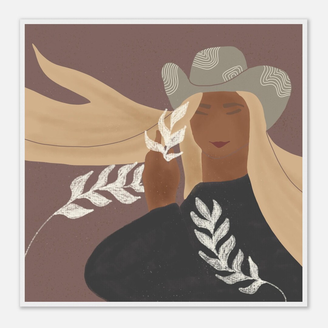 In the Fields Classic Matte Paper Wooden Framed Poster, Western Style ...