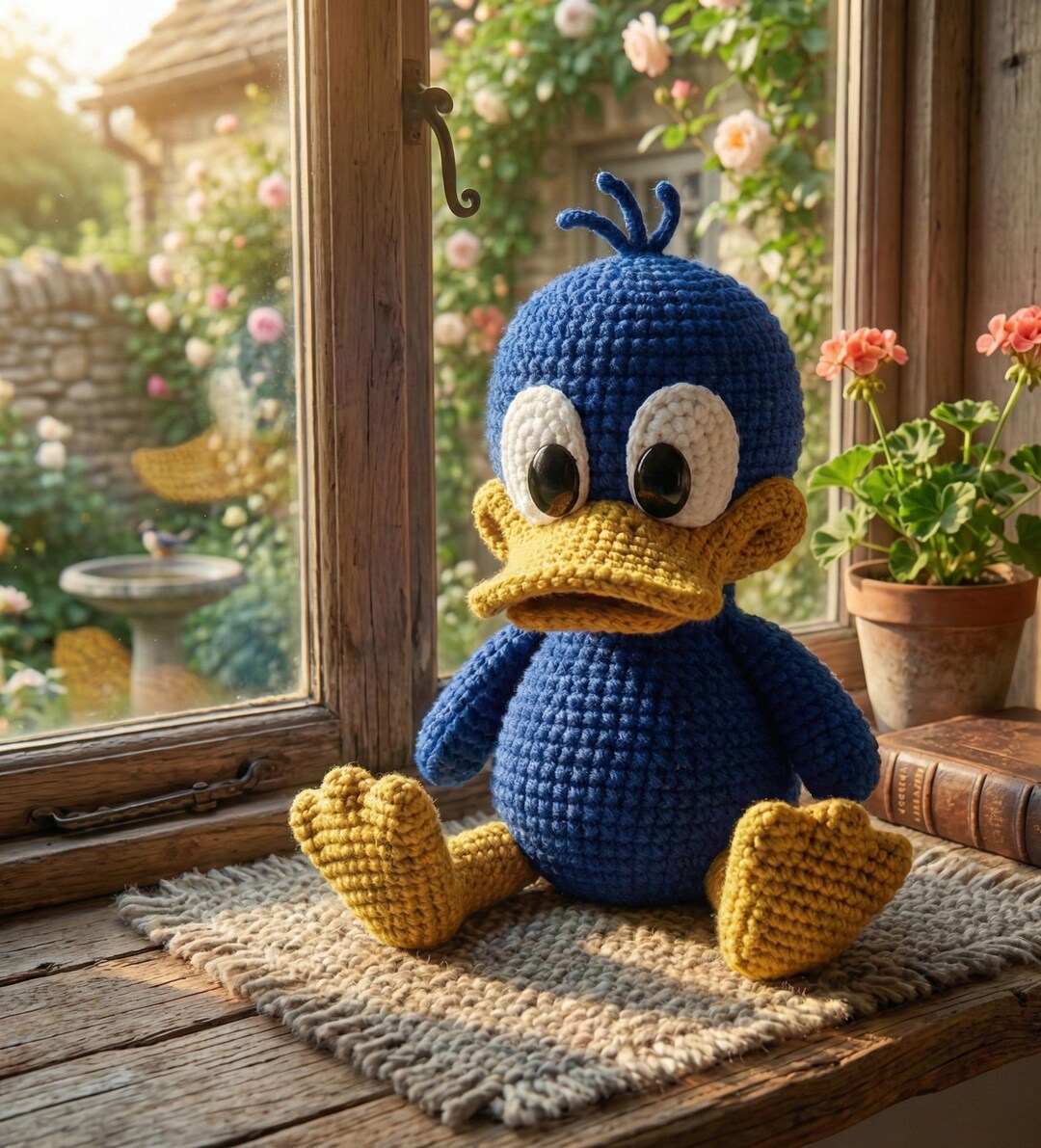 Crochet Royal Blue Duckling Pattern – Amigurumi Plushie (PDF Pattern ...