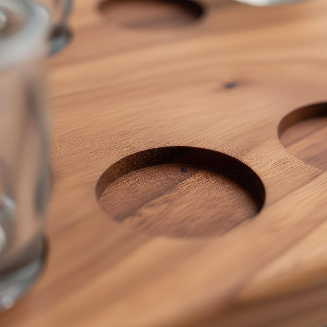 Wooden Shot Flight Board, Whiskey Tasting Tray With Salt & Lemon ...