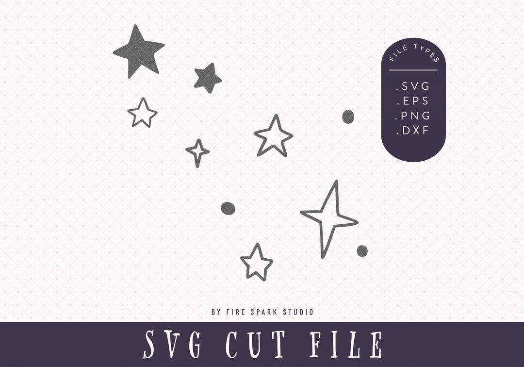 SVG Cut File - Space Clip Art, Stars in Space, Star Cluster - Etsy