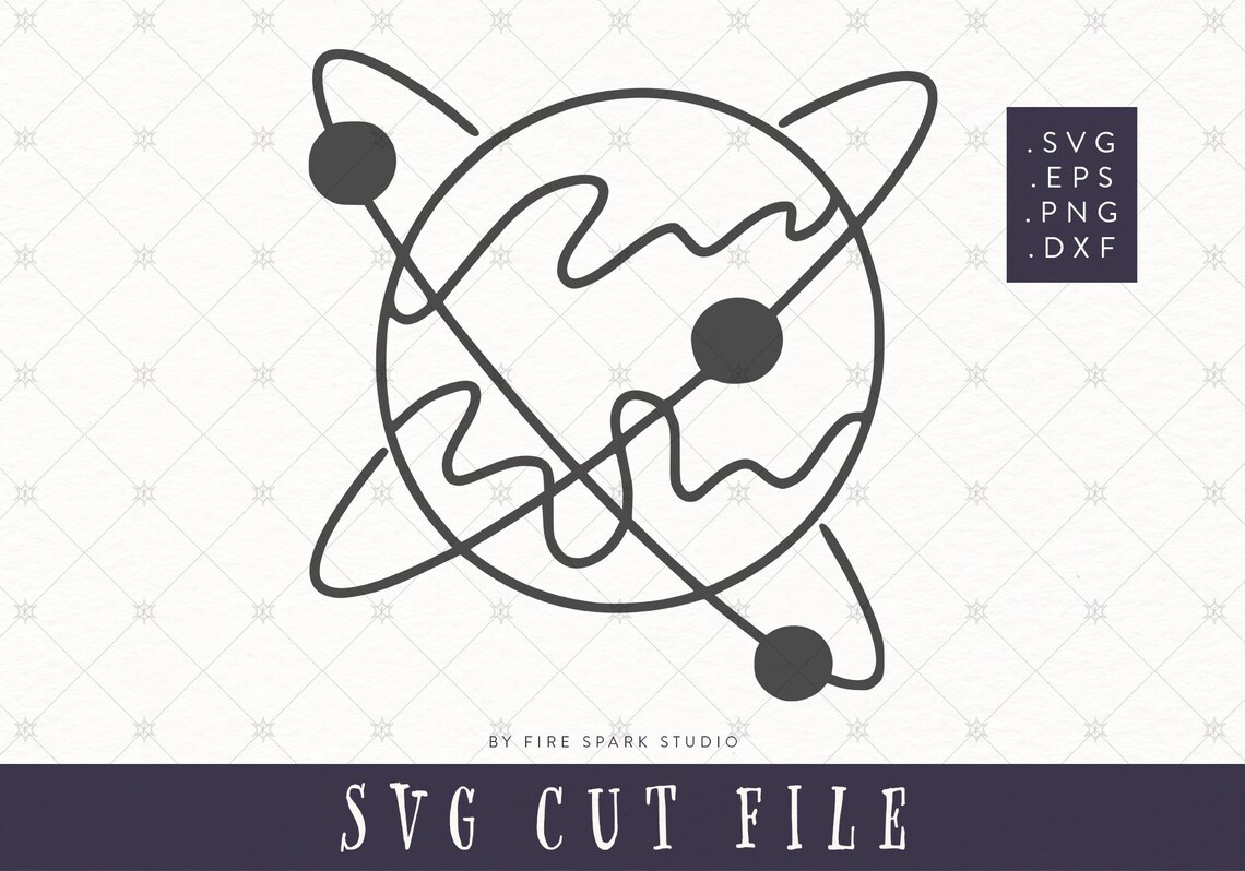 SVG Cut File Planet Clip Art Ringed Planet Planet and | Etsy