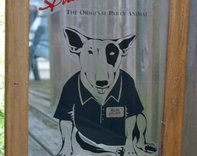 REDUCED PRICE - Spuds Mackenzie Bud Light Mirror - Etsy