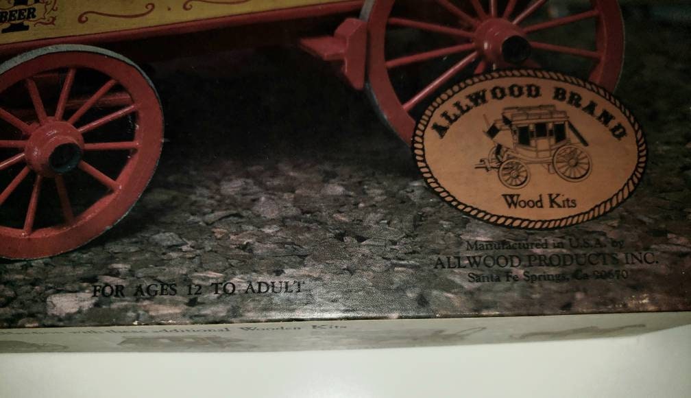 1970's Beer Wagon Wooden Model Kit by Allwood Brand - Etsy