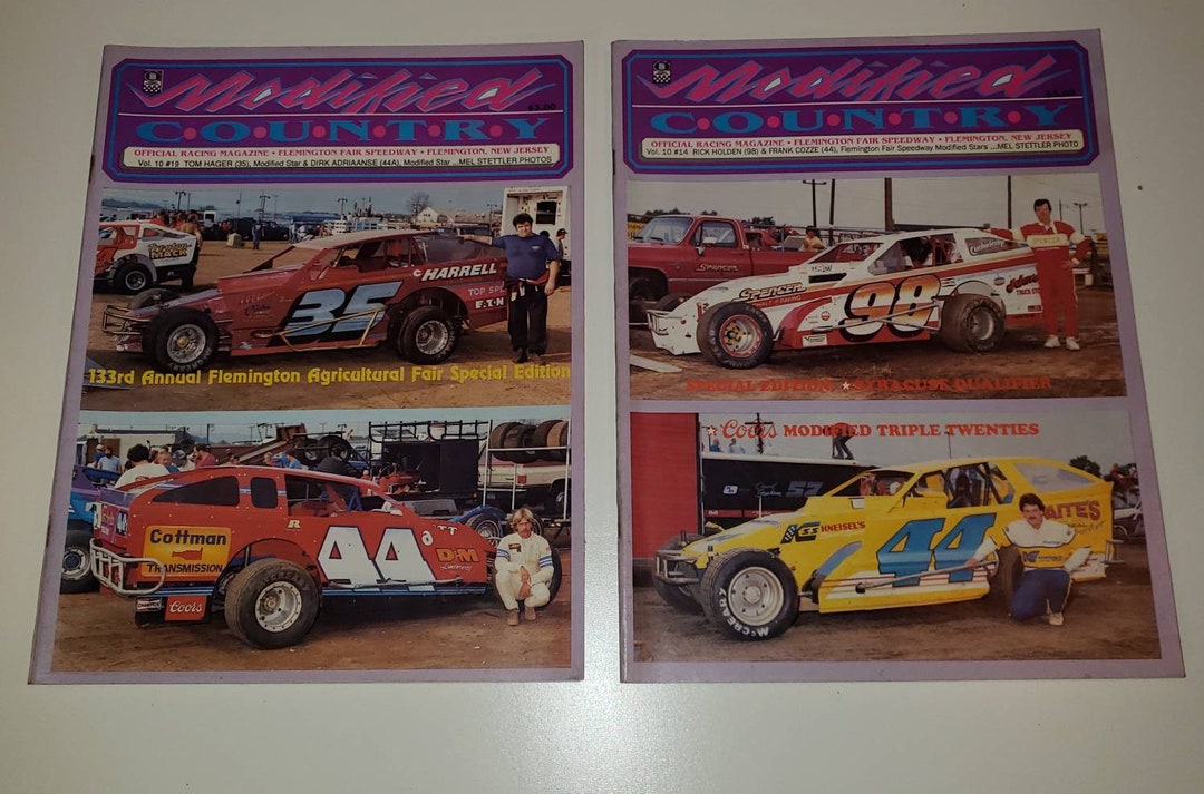 2 Flemington Speedway Modified Country Race Programs From 1989 - Etsy