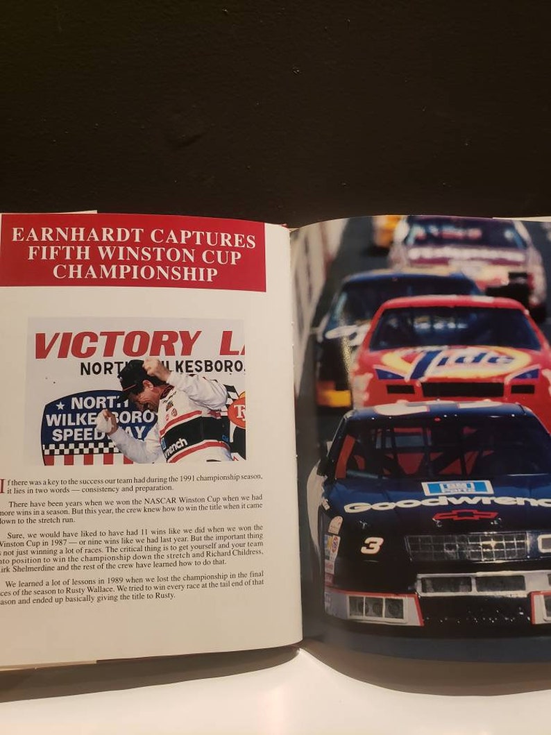 1991 Nascar Winston Cup Series Yearbook - Hard Cover - Etsy