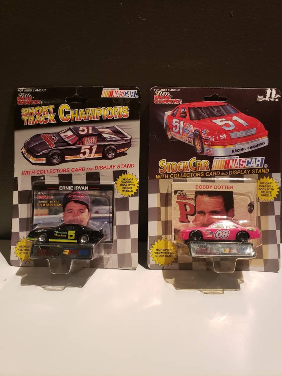 1992 Edition Ernie Irvan Short Track Champion & Bobby Dotter #08 1/64 ...
