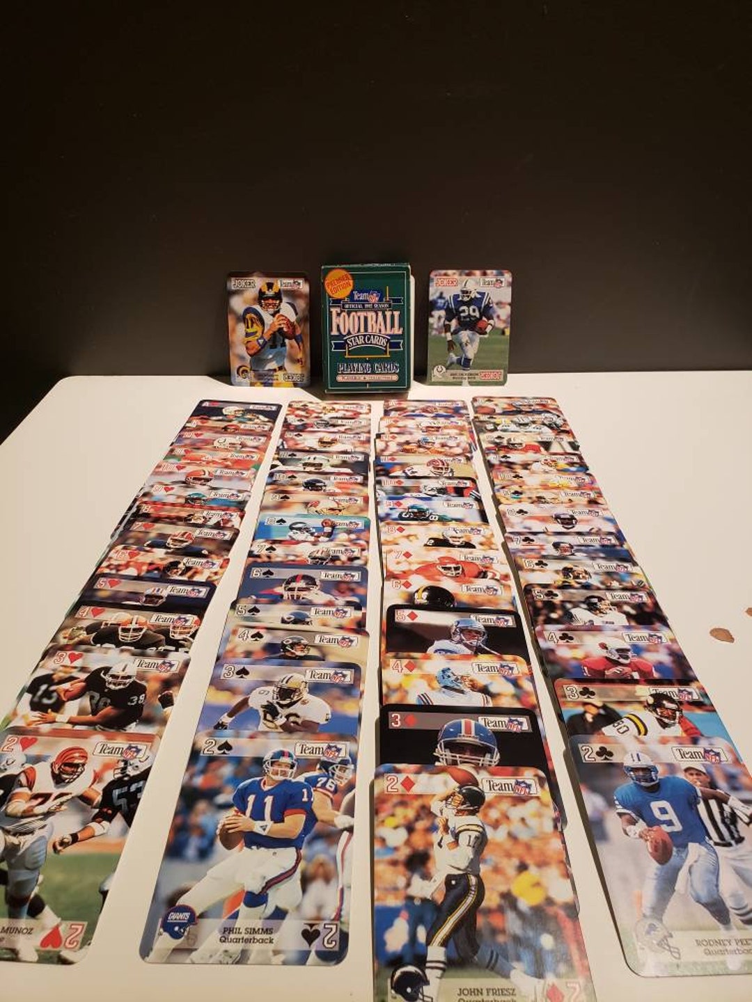 1992 Team NFL Football Star Cards Playing Cards - Etsy