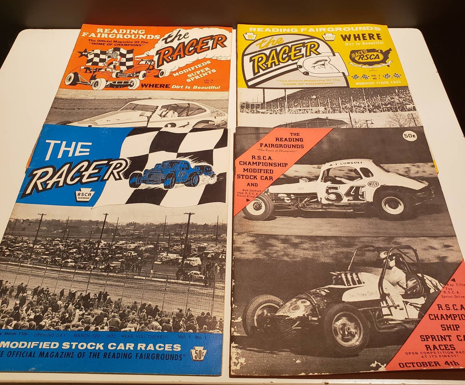Lot of 4 Reading Fairgrounds Race Programs From the 1970's - Etsy