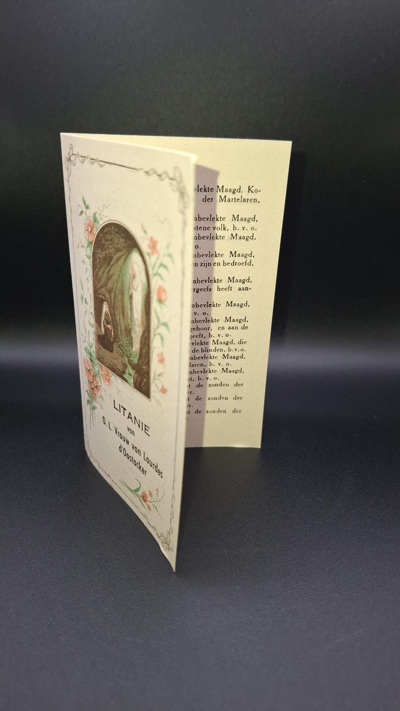 Vintage Our Lady of Lourdes Prayer Cards, Catholic Ephemera, Set of 25 ...