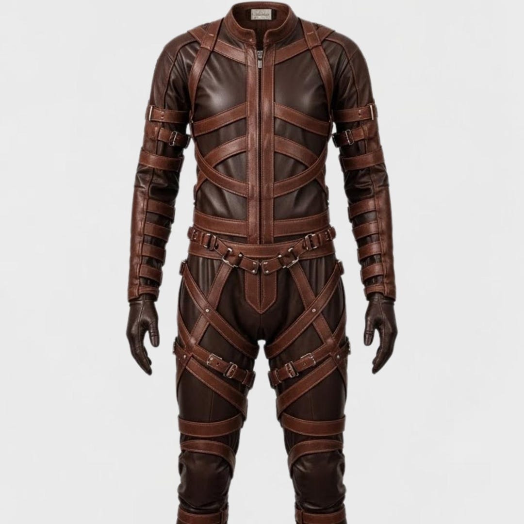 Tactical Leather Suit With Buckles – Handmade & Custom Fit, - Etsy