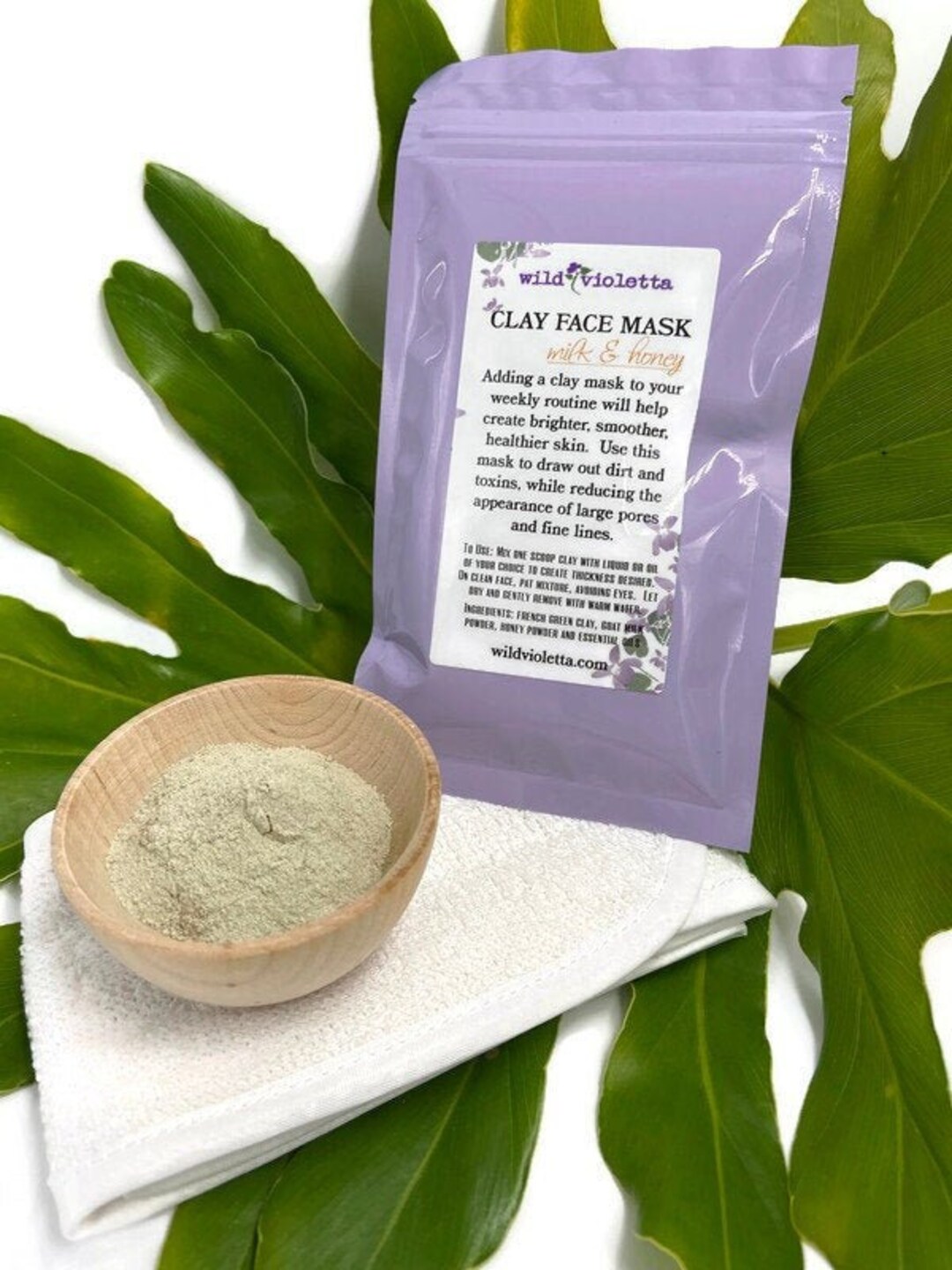 Green Clay Face Mask, Milk & Honey Gentle Home Spa Facial, Clay Masks ...