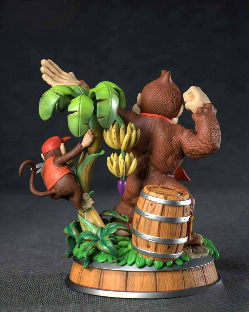 Donkey Kong STL | 3D Printable Statue | Classic Video Game Collectible ...