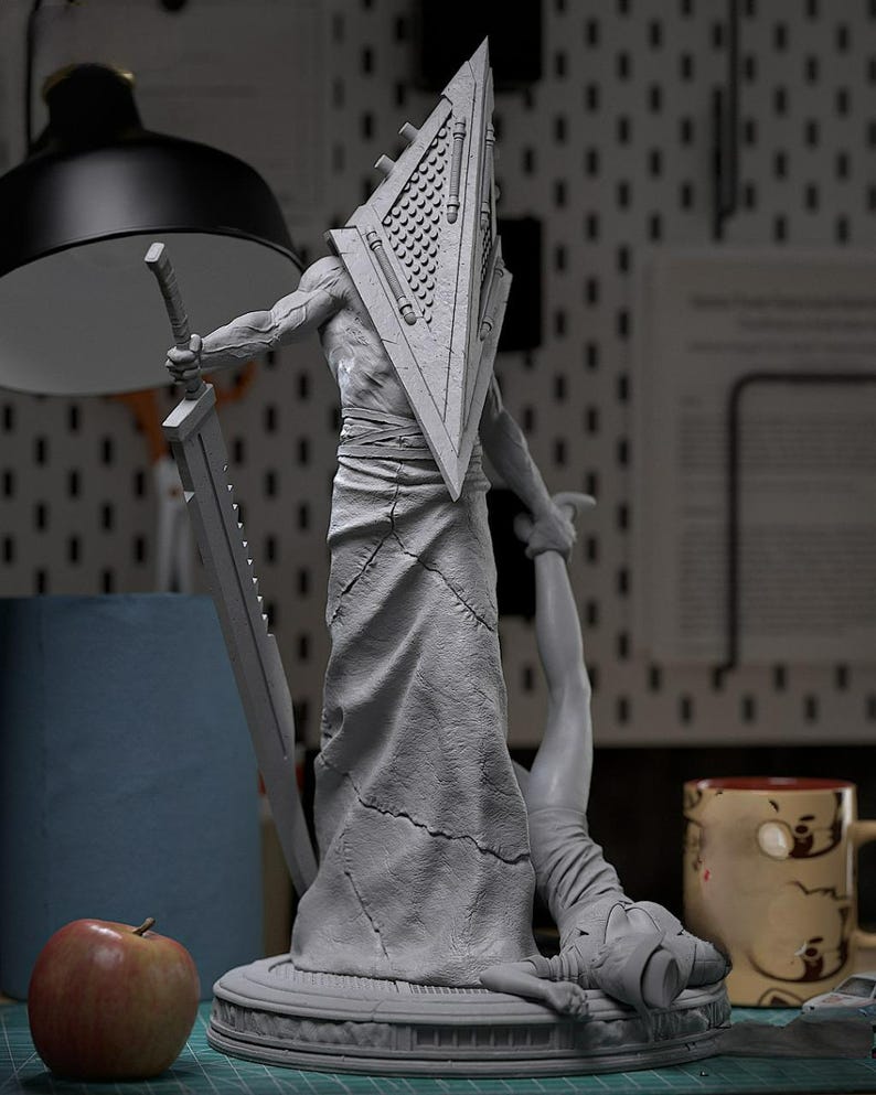 Pyramid Head STL | Silent Hill Fullsize 3D Printable Statue | Horror ...