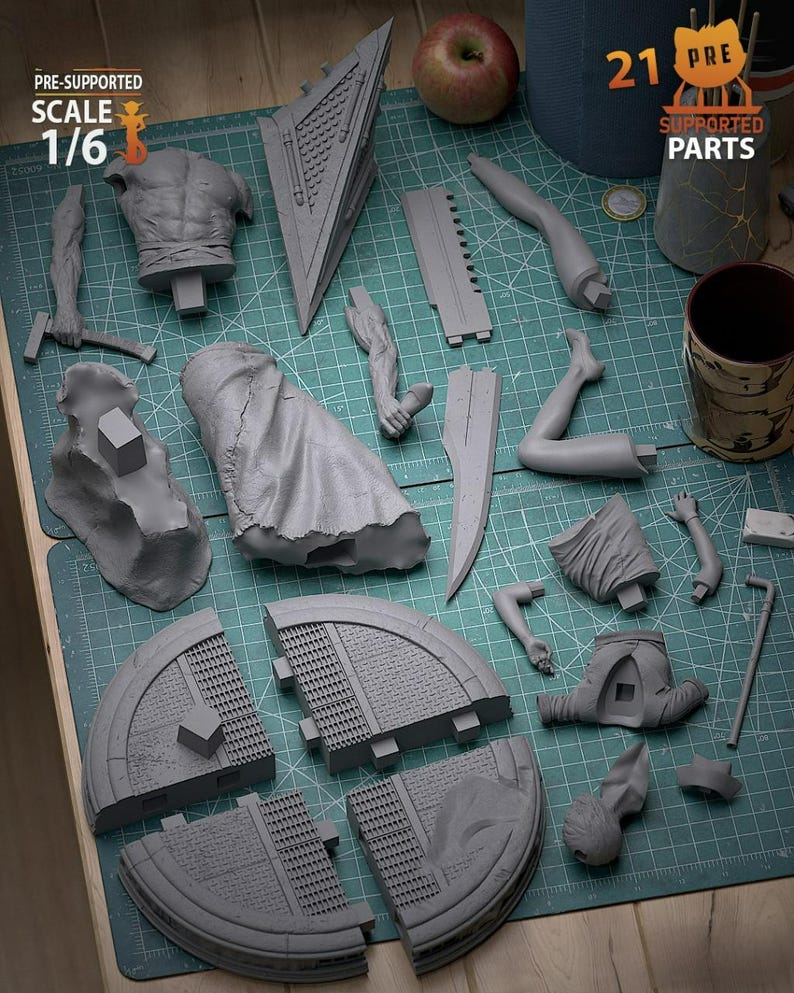 Pyramid Head STL | Silent Hill Fullsize 3D Printable Statue | Horror ...