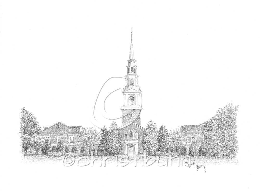Reid Chapel at Samford University PRINT - Wedding Graduation Birthday ...