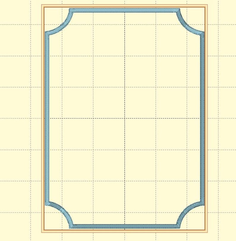 ITH Rectangle Baby Name Plate Embroidery Design | Satin Stitch ...