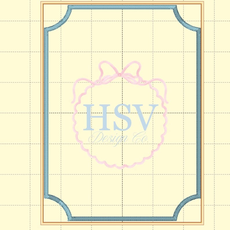 ITH Rectangle Baby Name Plate Embroidery Design | Satin Stitch ...