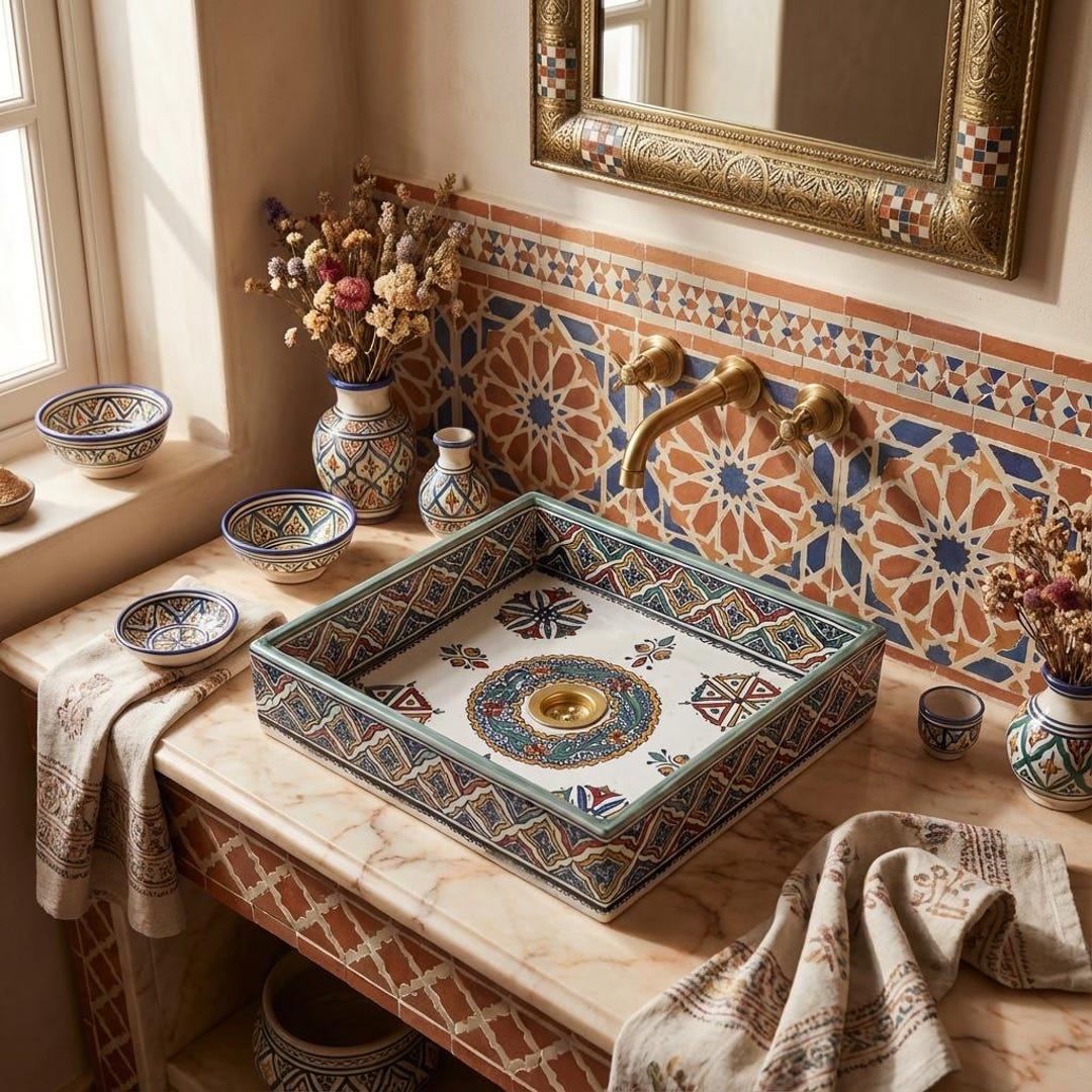 Handcrafted & Customizable Square Wash Basin - Bathroom Sink. - Etsy