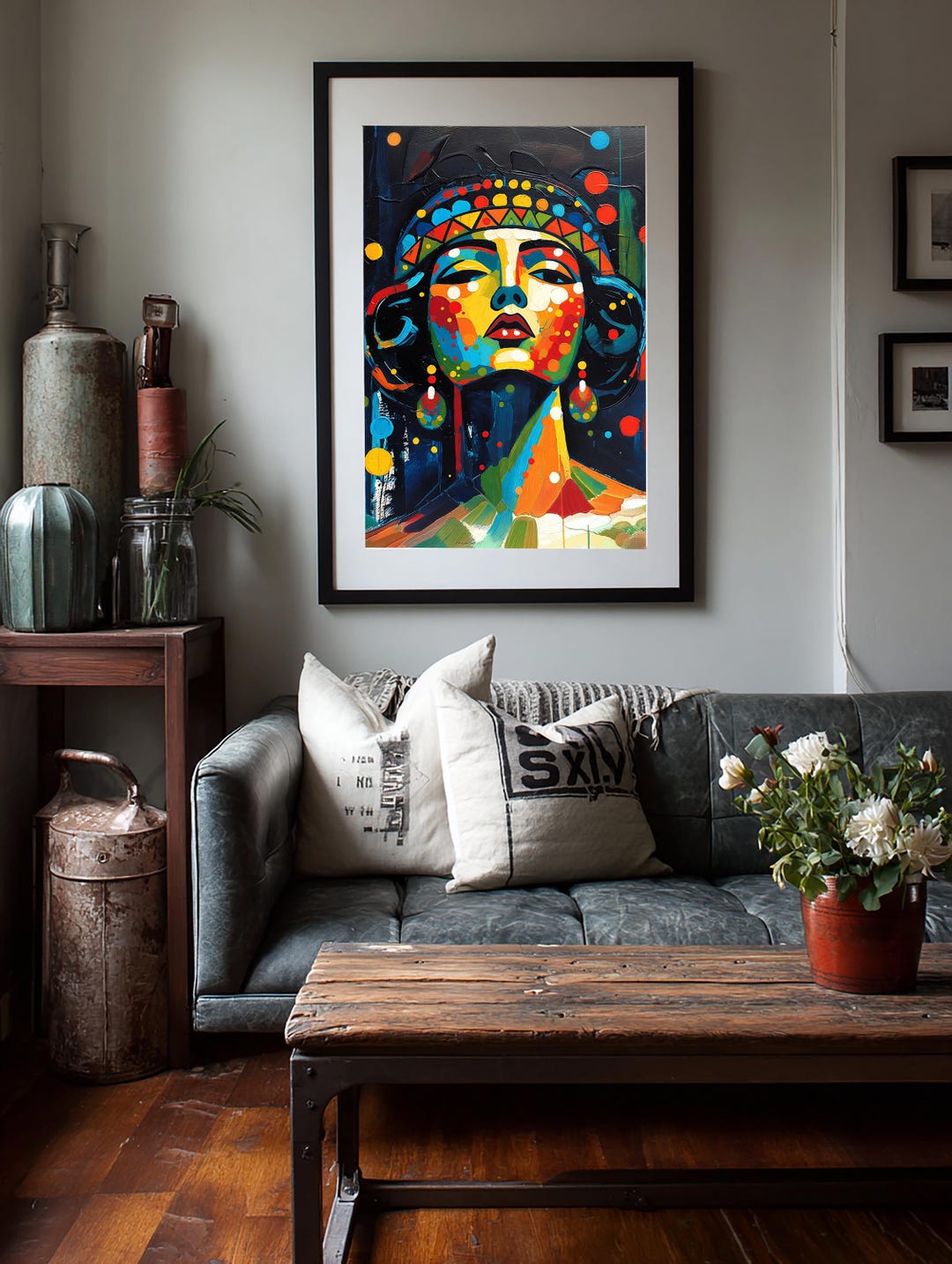 Art Deco Portrait Print, 1920s Glam Woman, Vintage Boho Digital ...