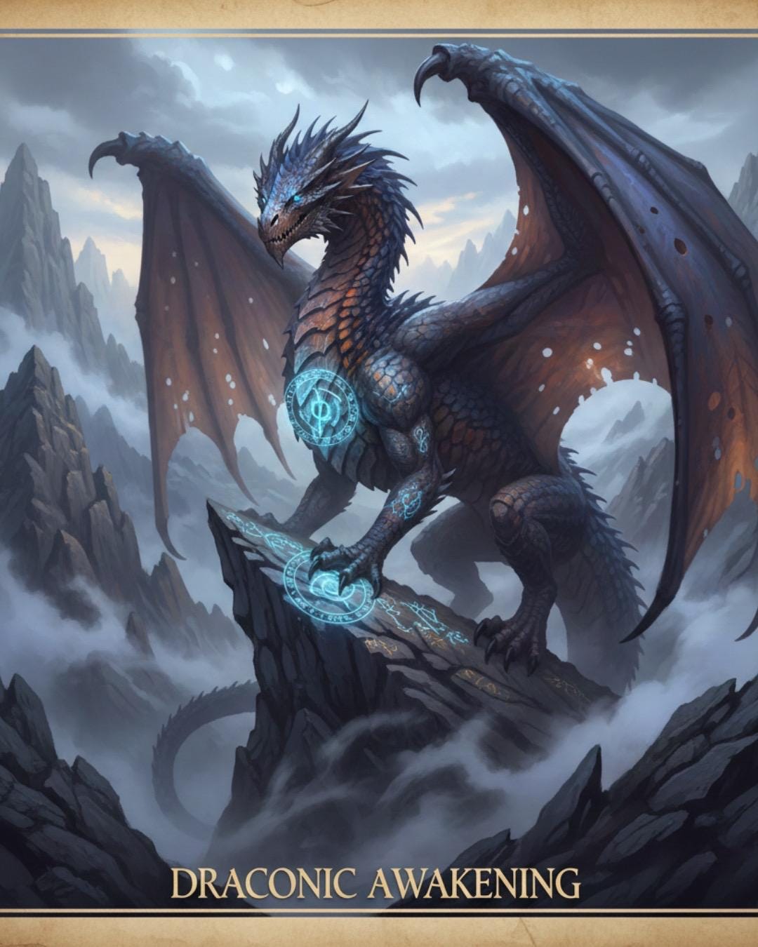 Fantasy Mythical Creatures Posters Set of 10 | Dragon, Unicorn, Phoenix ...
