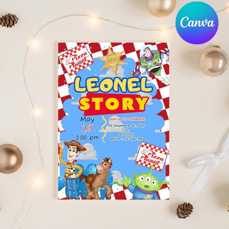 Toy Story Invitation - Etsy