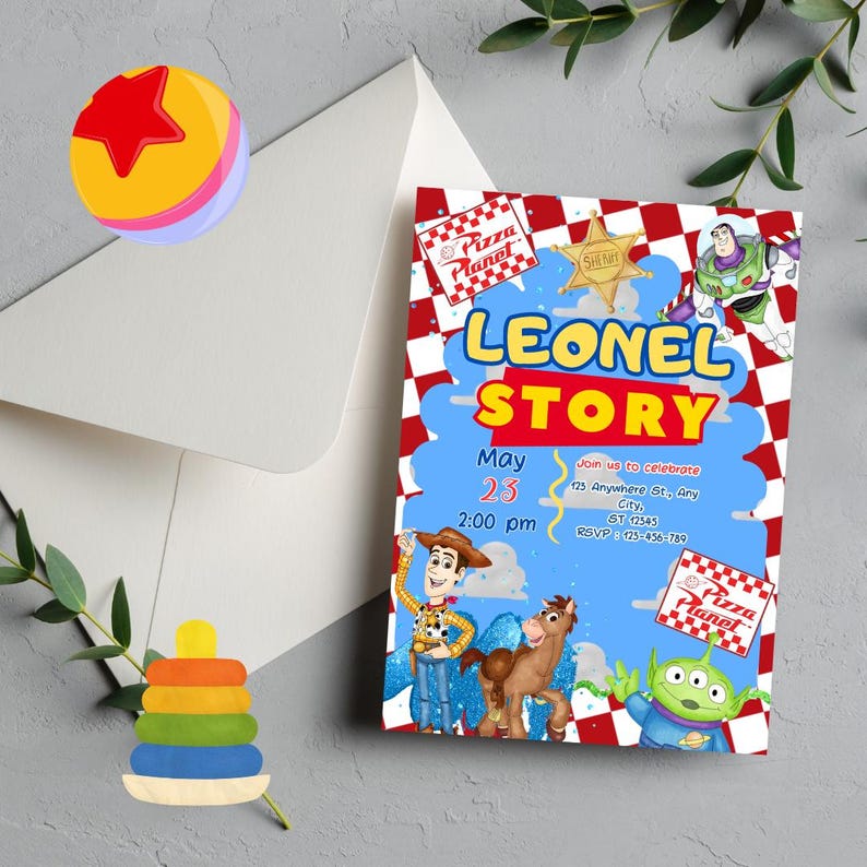 Toy Story Invitation - Etsy