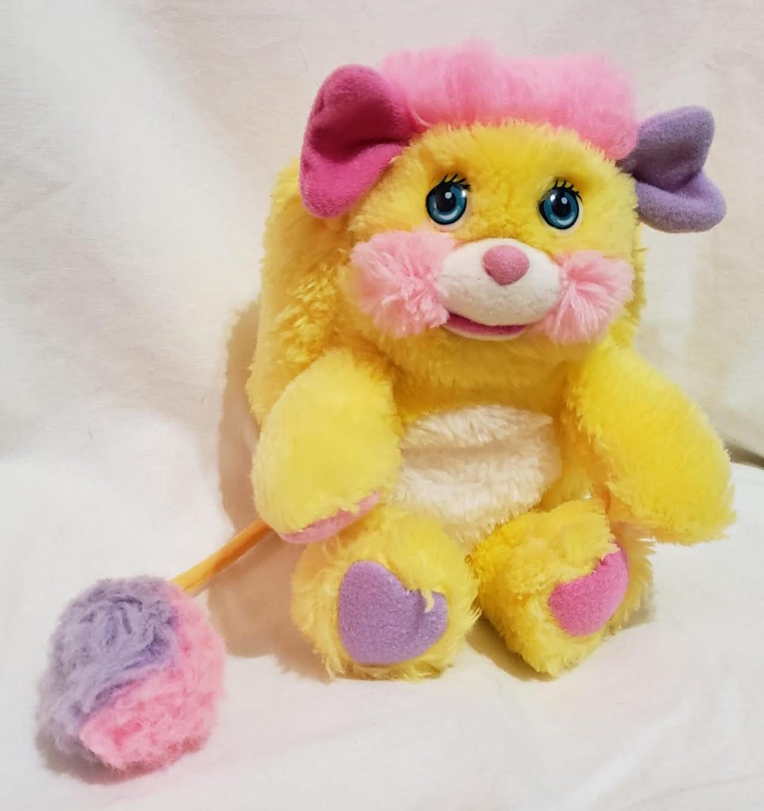 Vintage 1986 Mattel Popple "potato Chip" Plush – Yellow/pink/purple 8 ...