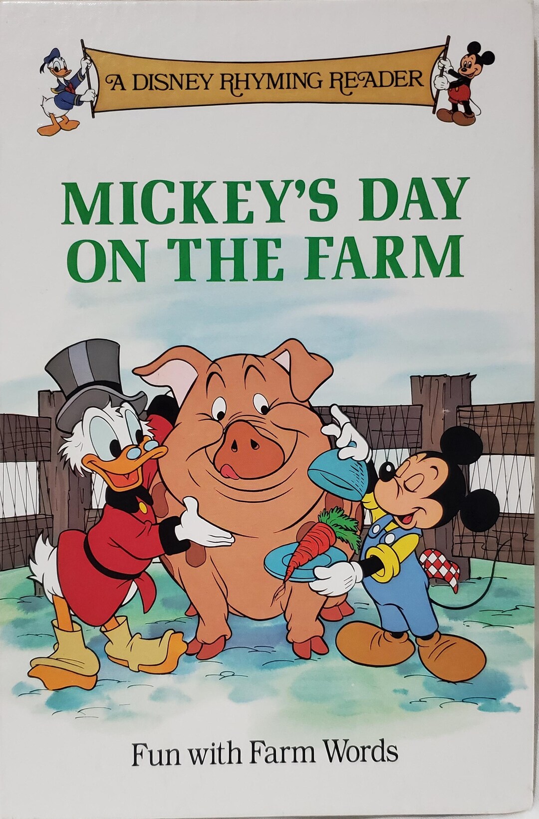 Set of 3 Vintage Disney Rhyming Readers - Grolier 1988 - Mickey's Day ...