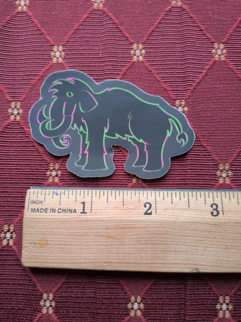 Prehistoric Animal Sticker Pack—3 MATTE Stickers—woolly Mammoth ...