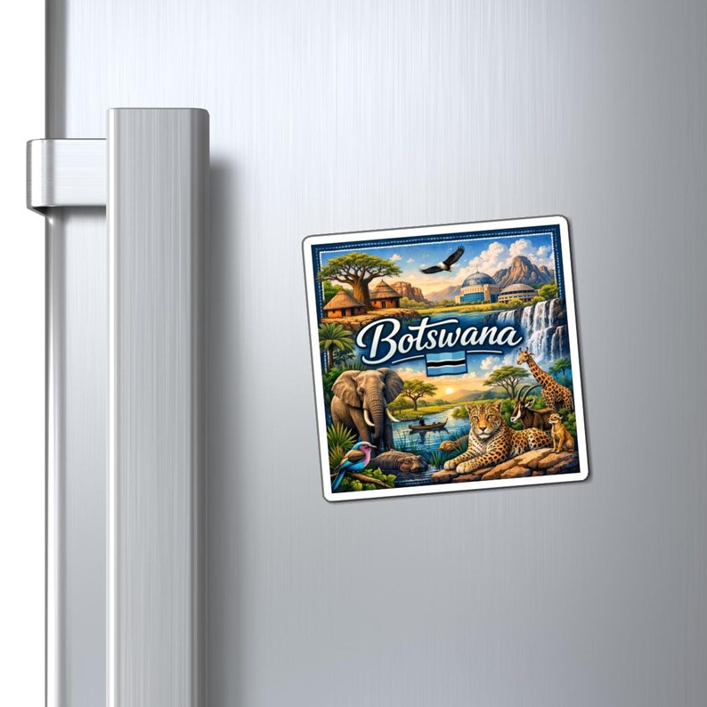 Botswana Wildlife Collage Magnet | Safari Animals - Etsy
