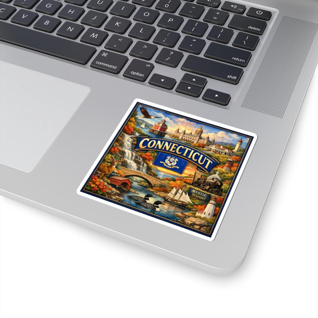 Connecticut Sticker | State Travel Souvenir - Etsy