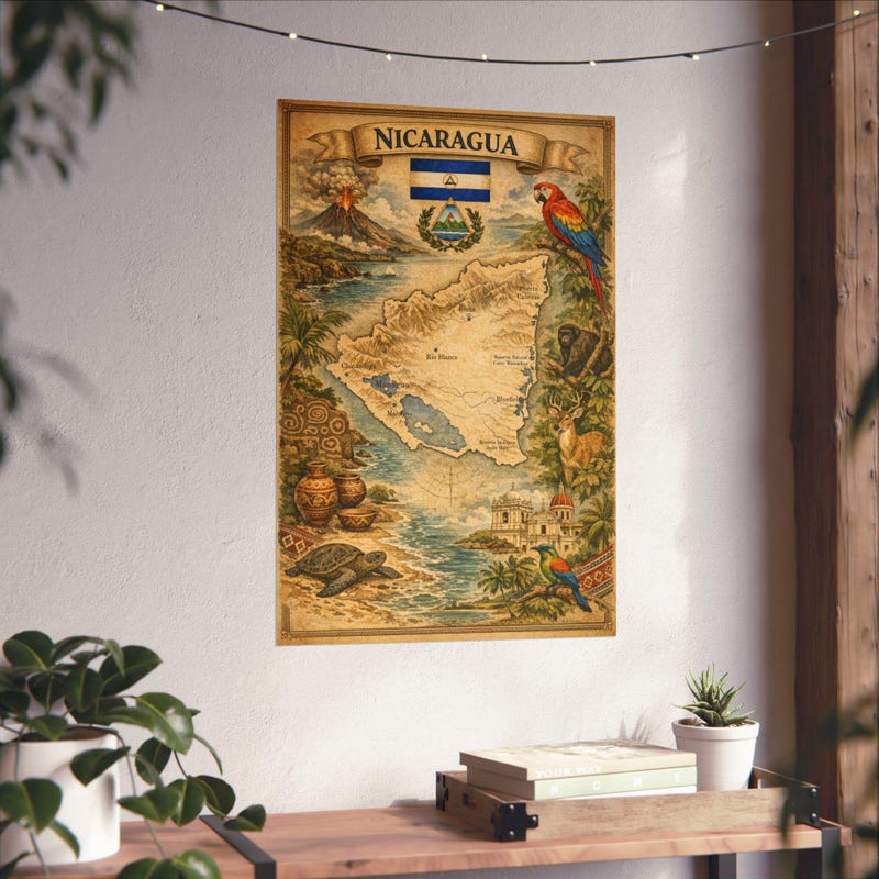 Poster Nicaragua - Etsy