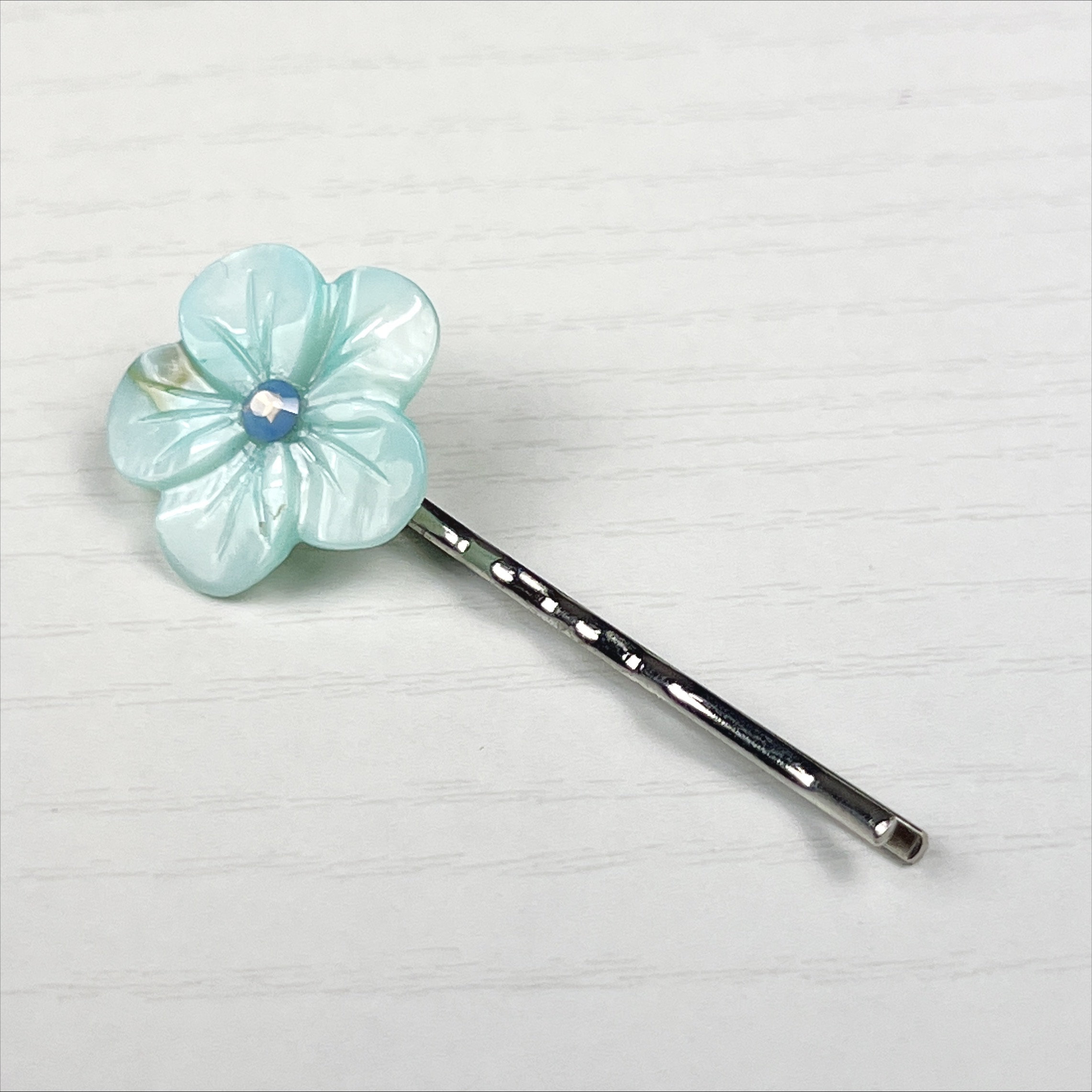 Robin Egg Blue Mother of Pearl and Air Blue Opal Swarovski Crystal ...